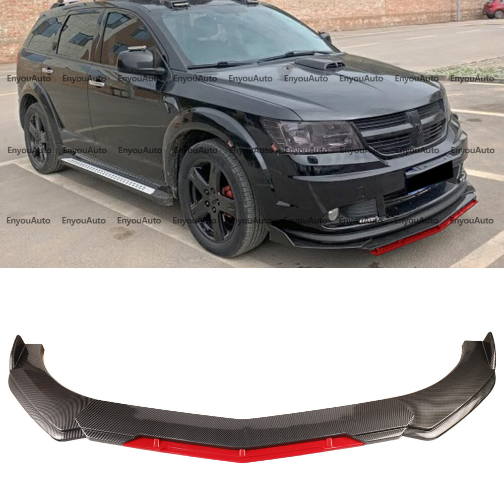 For Dodge Journey Universal Front Bumper Lip Spoiler Splitter Carbon ...