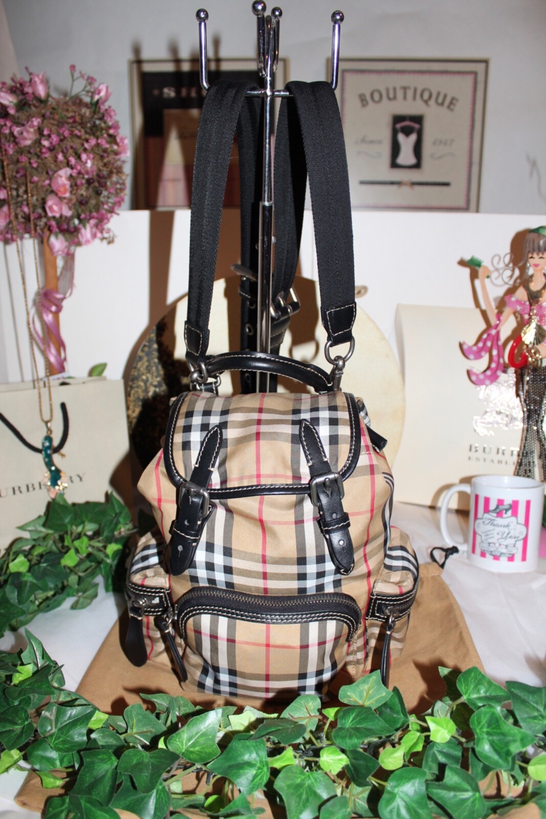 POSH-BURBERRY SIGNATURE NOVA CHECK MINI RUCKSACK BACKPACK! | eBay