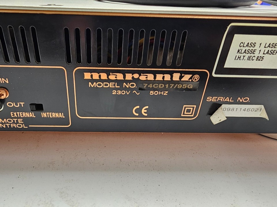 Marantz CD-17 CD Player 74CD17/95G Compact Disc HiFi Home Audio | eBay UK