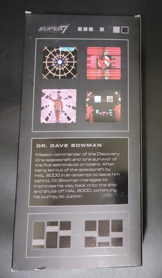 2001: A Space Odyssey Dr. Dave Bowman 7" Action Figure Super 7 2021 ...