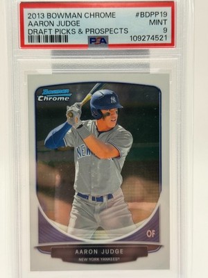 Aaron Judge 2013 Bowman Chrome Draft Picks & Prospects PSA 9 Yankees ...