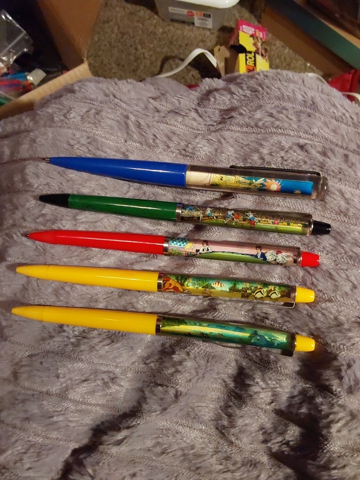 5 Pc. Set Vintage Floaty Pens #20 | eBay