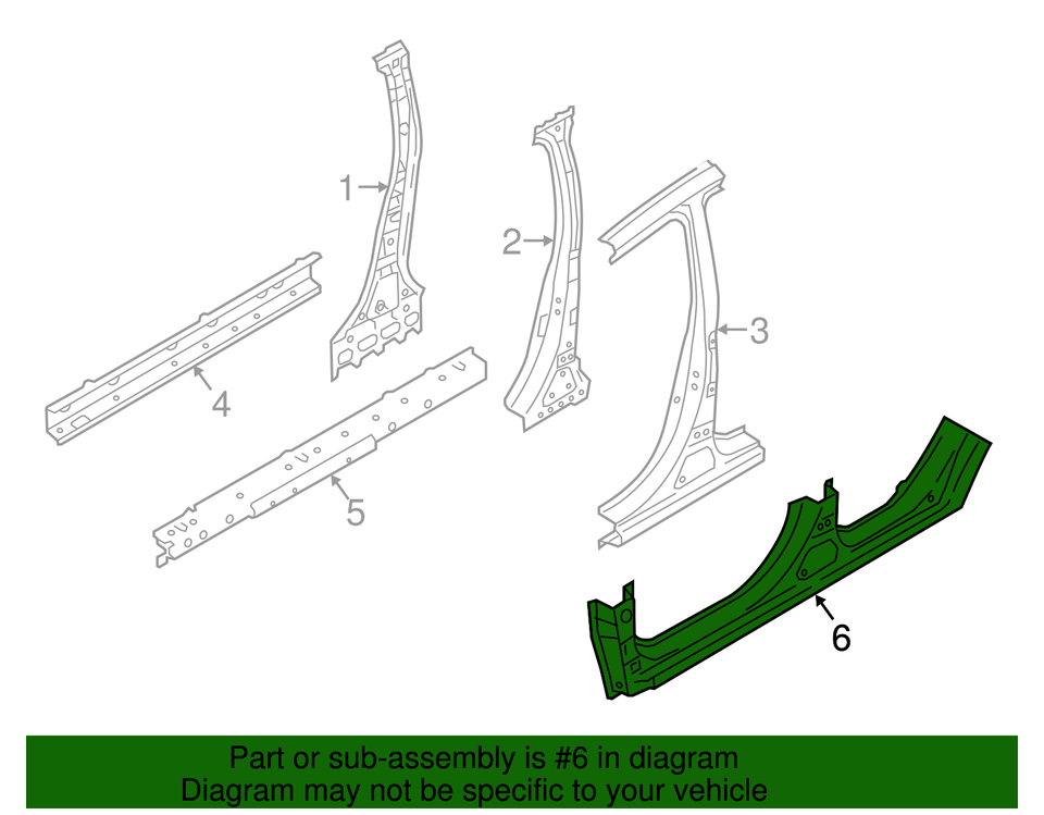 Genuine Mitsubishi Rocker Panel 5253M368 | eBay