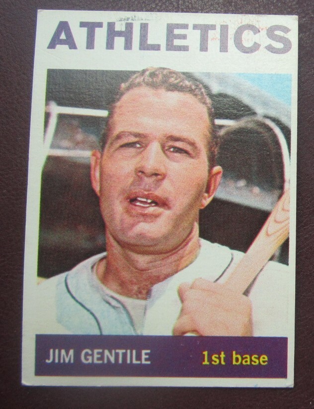1964 Topps Jim Gentile (Kansas City Athletics) #196 EX | eBay