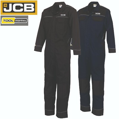 JCB Mens Coveralls / Overall Boiler Suit Mechanics - Heavy Duty ...