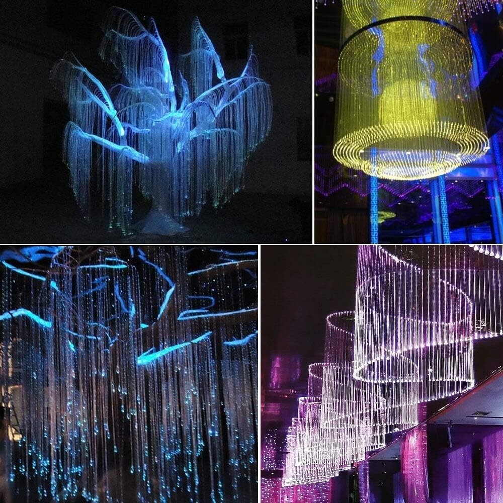 Colorful Fiber Optic Lights Cable for Custom Starry Sky Effect - 656ft ...