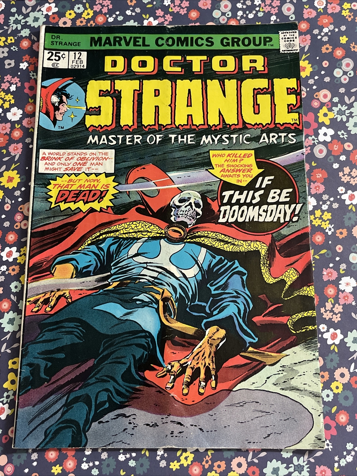 DOCTOR STRANGE #12 GIL KANE COVER clea president richard nixon baron ...