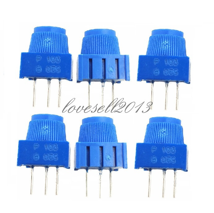 2PCS NEW 3386P 10K 3386P-1-103 Trimpot Potentiometer 10K with Knob | eBay