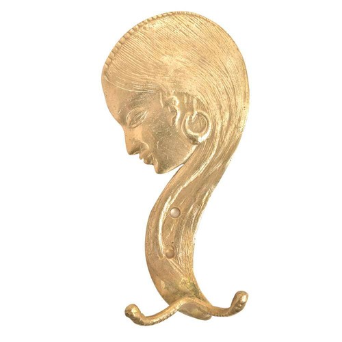 Handmade Brass Lady Face Wall Hooks with Long Hair | eBay Australia