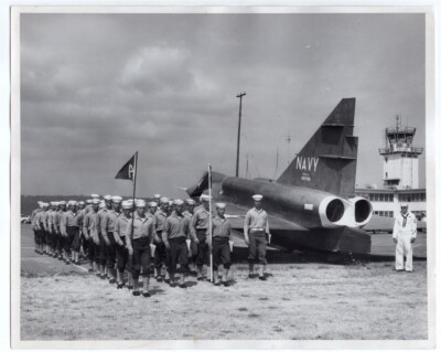 1967 Navy Recruits Next to Sea Dart Jet Seaplane at Sand Point NAS News ...