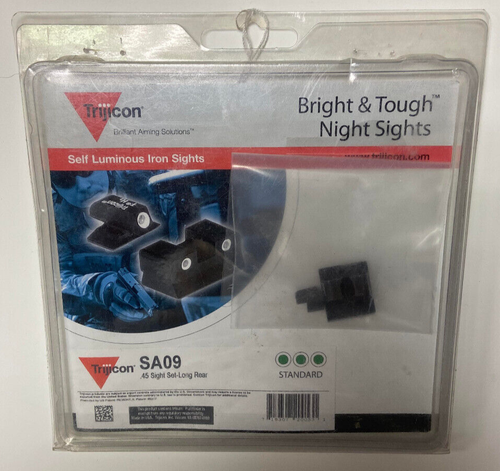 Trijicon Gun Night Sight SA09 .45 Sight Set-Long Rear Standard | eBay