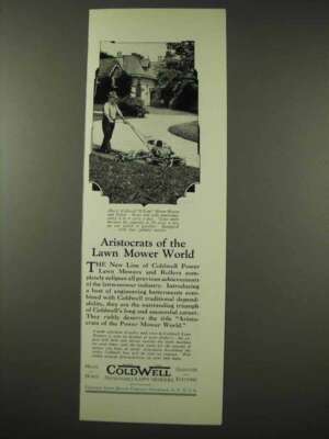 1929 Coldwell L Twin Lawn Mower Ad - Aristocrats | eBay