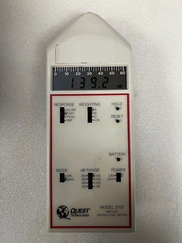 Quest Electronics Model 2700 Impulse Sound Level Meter for sale online ...