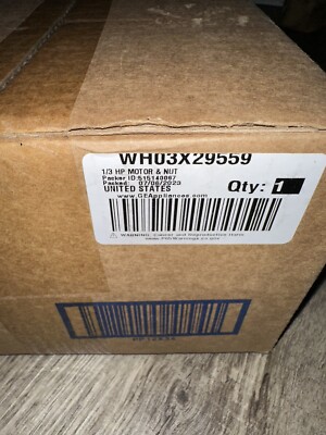 GE WASHER MOTOR PART# WH03X29559 | eBay