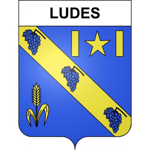 Ludes 51 ville sticker blason écusson autocollant adhésif | eBay