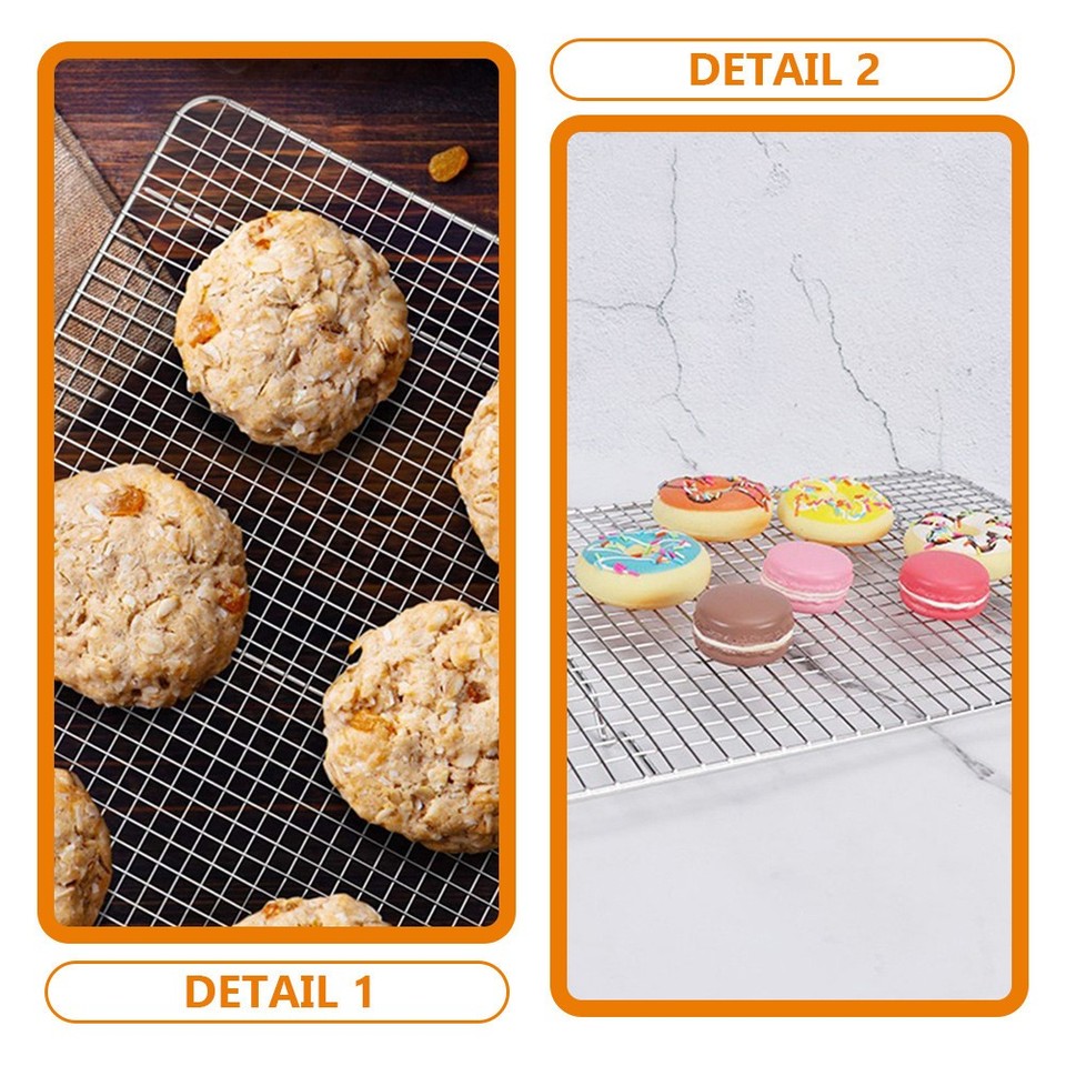 Cake Cooling Rack Baking Wire Grill Pan Racks for Cooking and Oven ...