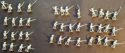 Metal Soldiers American Revolt Continental Infantrymen, Minifigs 15mm ...