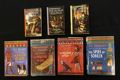 P.C.Doherty complete ancient Egypt JUDGE AMEROTKE mystery series -7 ...