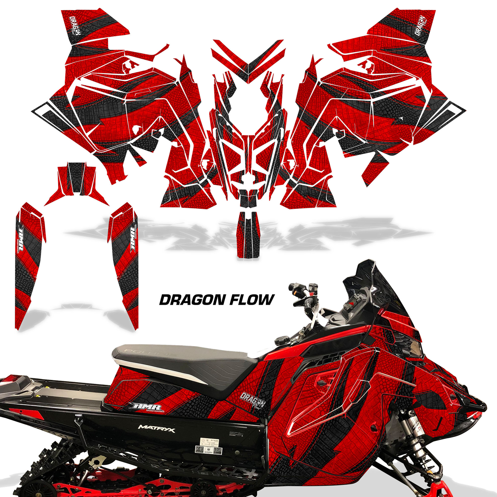 Snowmobile Graphics Kit Decal Sticker Wrap For Polaris Matryx 2020 ...