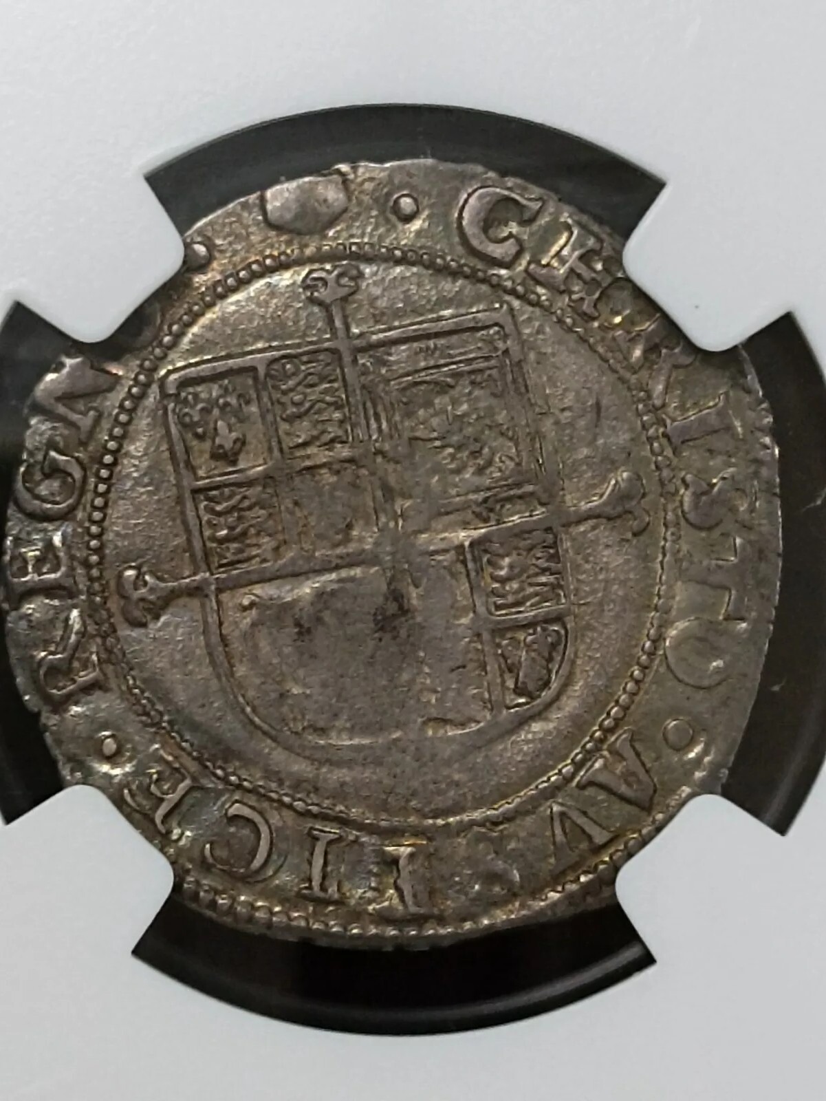 1636-8 England Charles I Silver Sixpence 6 Penny d NGC VF 30 Spink S ...