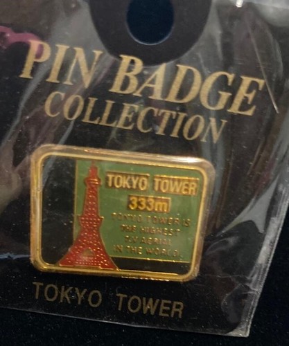 VINTAGE TOKYO TOWER 333M~PIN~TOKYO TOWER IS THE HIGHEST TV AERIAL IN ...