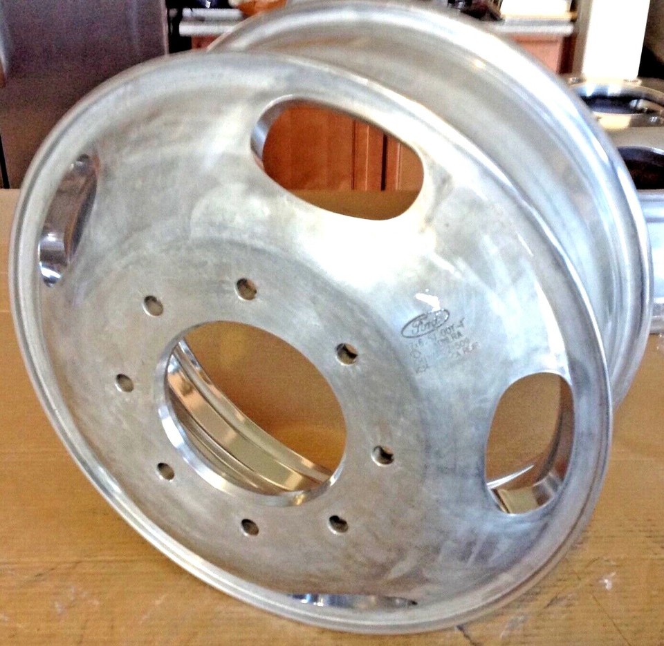 Ford Super Duty F350 Alcoa OEM 17" x 6.5 Alloy Wheel DUALLY 8 Lug Rims ...