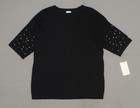 nWT A New Day™ Women's Short Sleeve Pearl Embellished Pullover Sweater ...