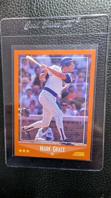 1988 SCORE UPDATE #80T MARK GRACE ROOKIE CARD RC CHICAGO CUBS | eBay