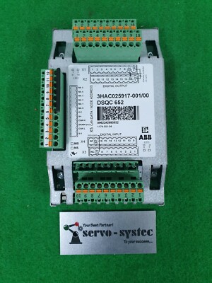 ABB I/O UNIT DSQC652 3HAC025917-001/00 (USED) DHL INT'L SHIPPING | eBay