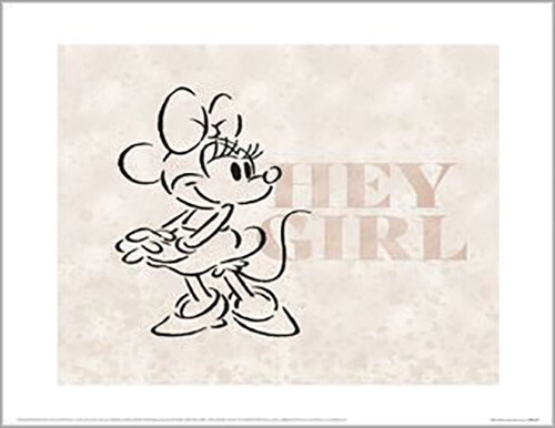 Minnie Mouse - Hey Girl 40 x 50cm Art Print Poster NEW | eBay Australia