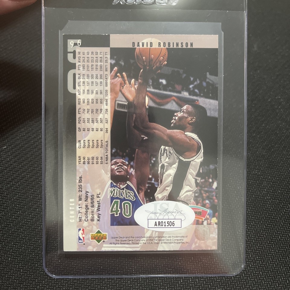 David Robinson Autographed card (JSA Authenticated) | eBay