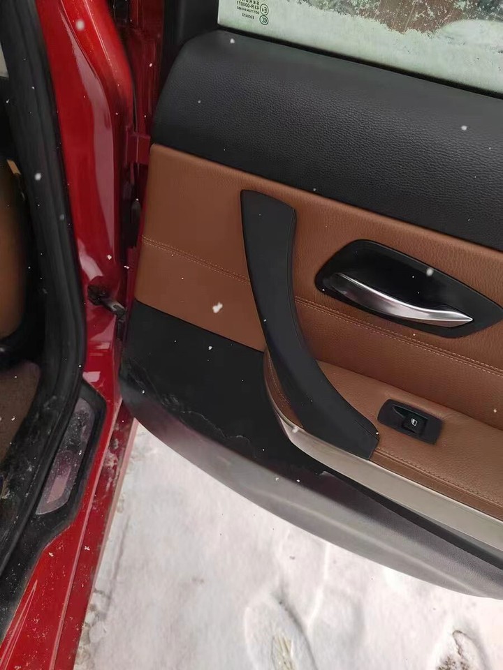 LH & RH Interior Door Pull Handle Trim Cover For BMW 3 Series E90 E91 ...