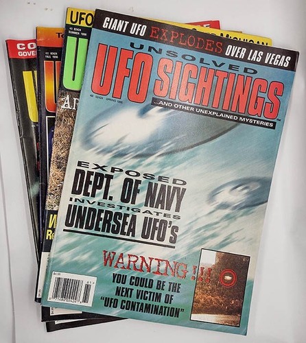 Unsolved UFO Sightings (4 Issues) edited by Timothy Green Beckley 1996 ...