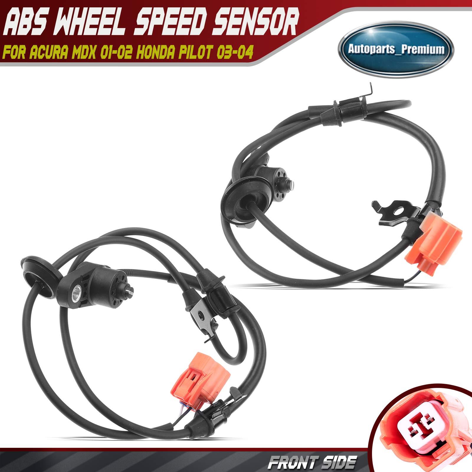 2x Front ABS Wheel Speed Sensor for Acura MDX 2001-2002 Honda Pilot ...