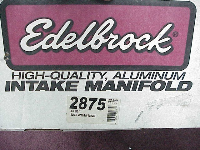 Edelbrock 2875 Chevy R07 Super Victor Series Aluminum Intake Manifold ...