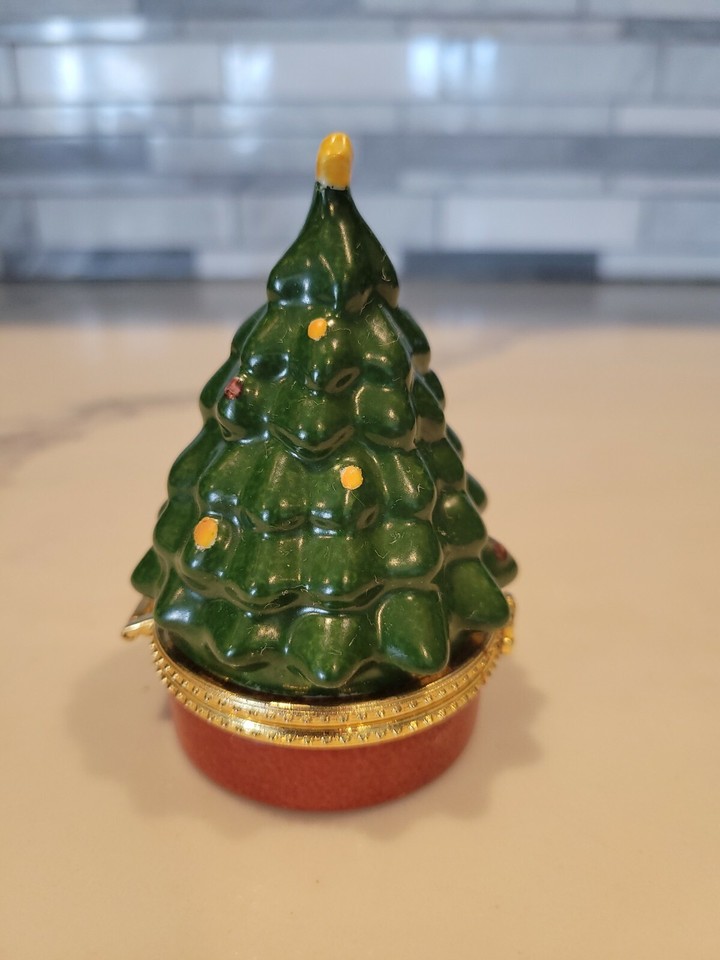 Christmas Tree Trinket Box 4 inches tall | eBay