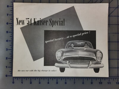 1954 Kaiser Special Folder Brochure Original | eBay