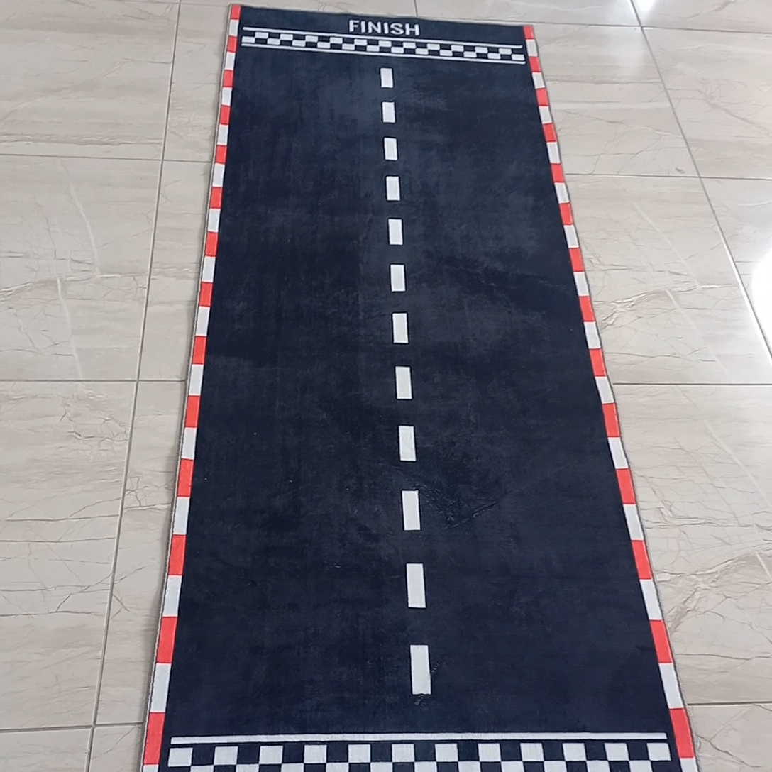Race Track, Race Track Rug,Start Line,Finish Line,Hallway Rug,Long ...