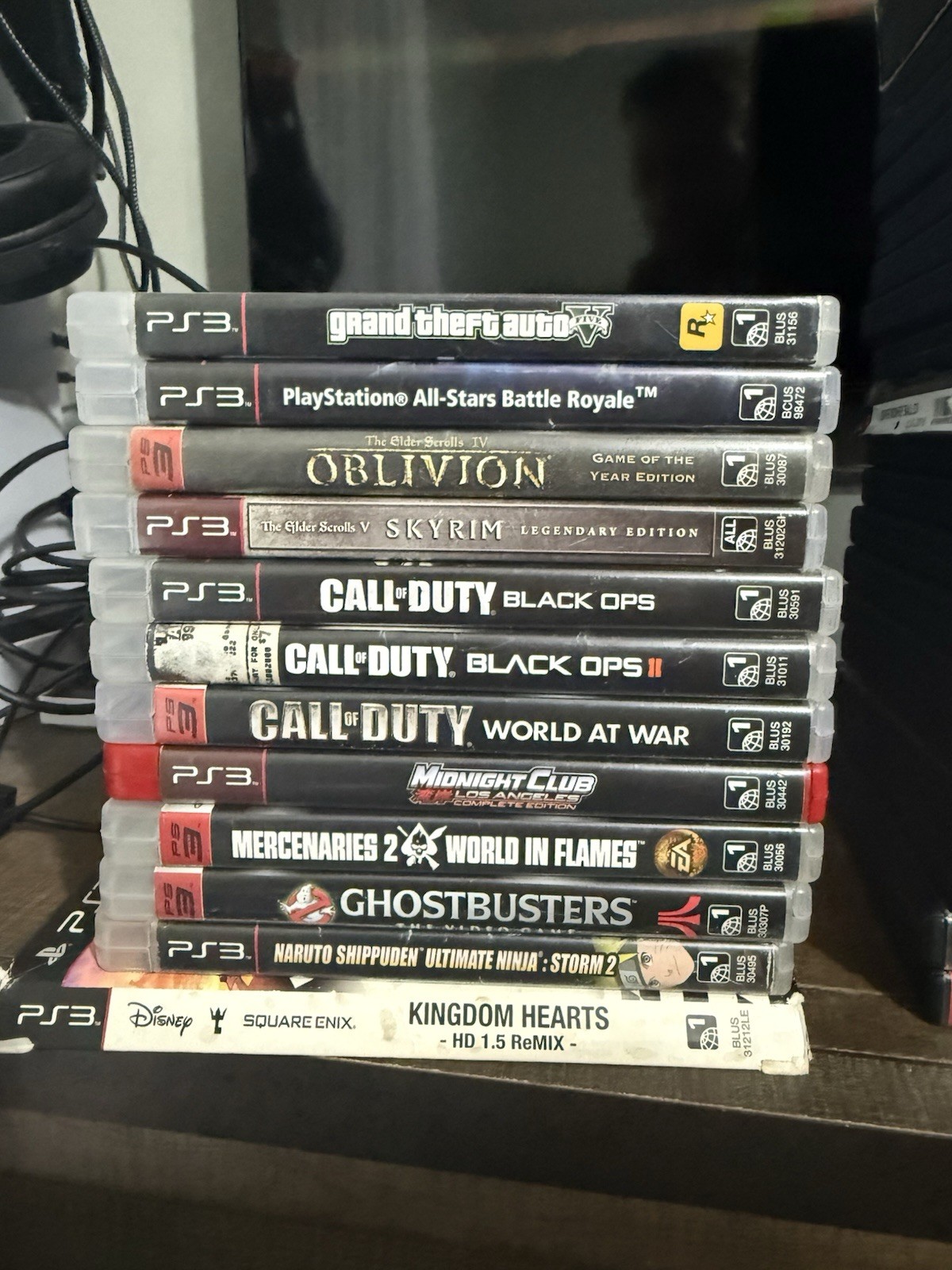 12 PS3 Game Lot PlayStation 3 GTA SKYRIM CALL OF DUTY OBLIVION MIDNIGHT ...