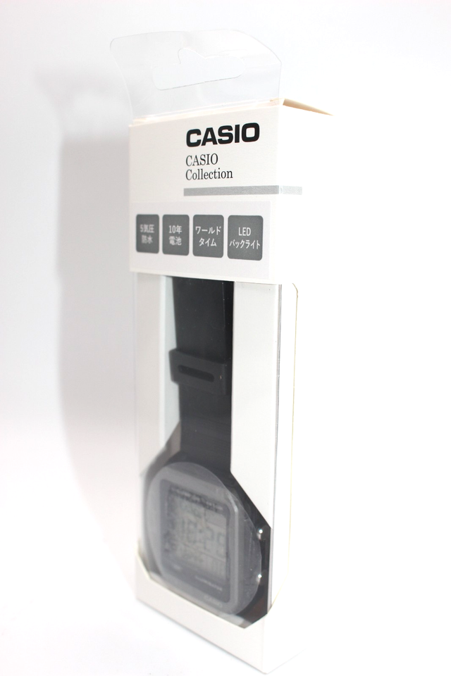CASIO W-221H-1AJF Digital Watch Quartz 50m WR LED Alarm Resin JDM Black ...