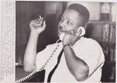 REV. A. D. WILLIAMS KING MLK Brother * CIVIL RIGHTS VINTAGE 1966 ...