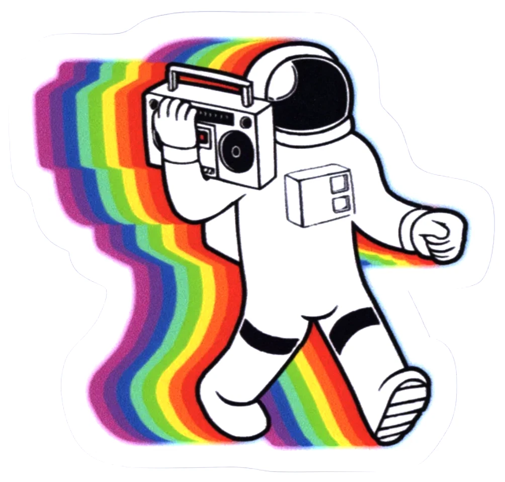 Astronaut With Boombox Gta Emblem