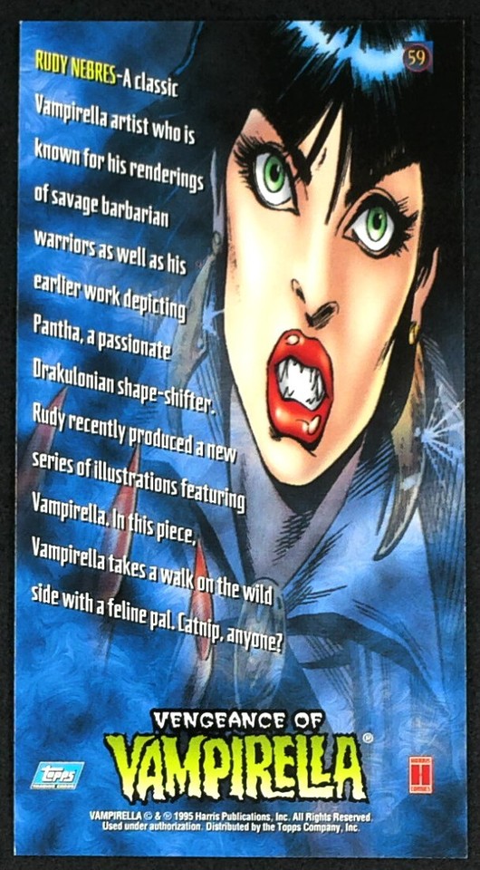 1996 TOPPS VENGEANCE OF VAMPIRELLA #59 TALL TRADING CARD | eBay