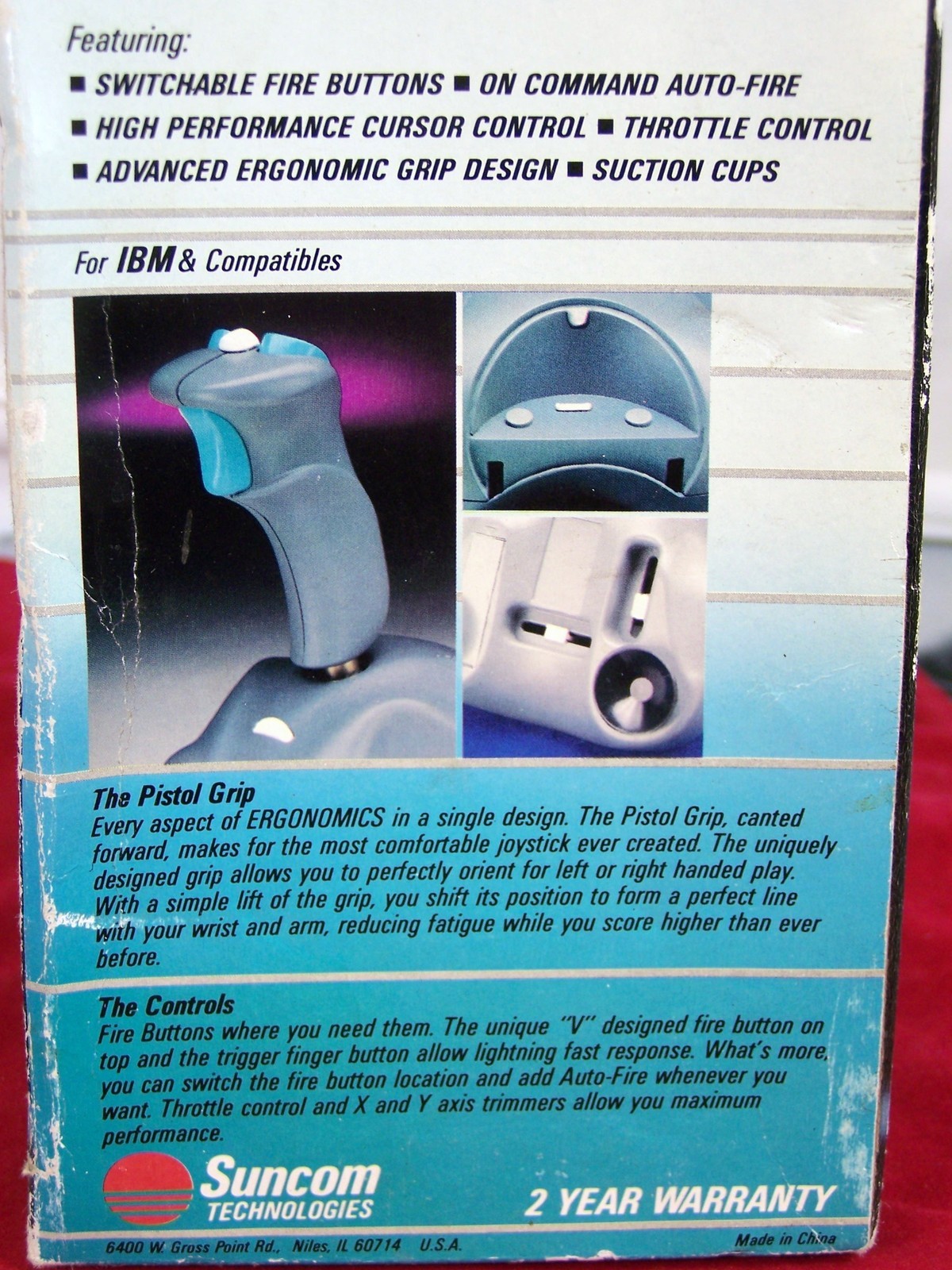 FX2000 THE ULTIMATE FLIGHT CONTROL STICK SUNCOM TECHNOLOGIES FOR IBM ...