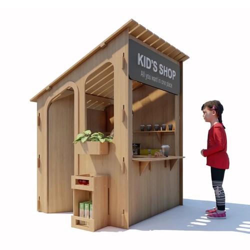 Digital PDF plans: CNC cut Kids Market Store Playhouse step-by-step ...