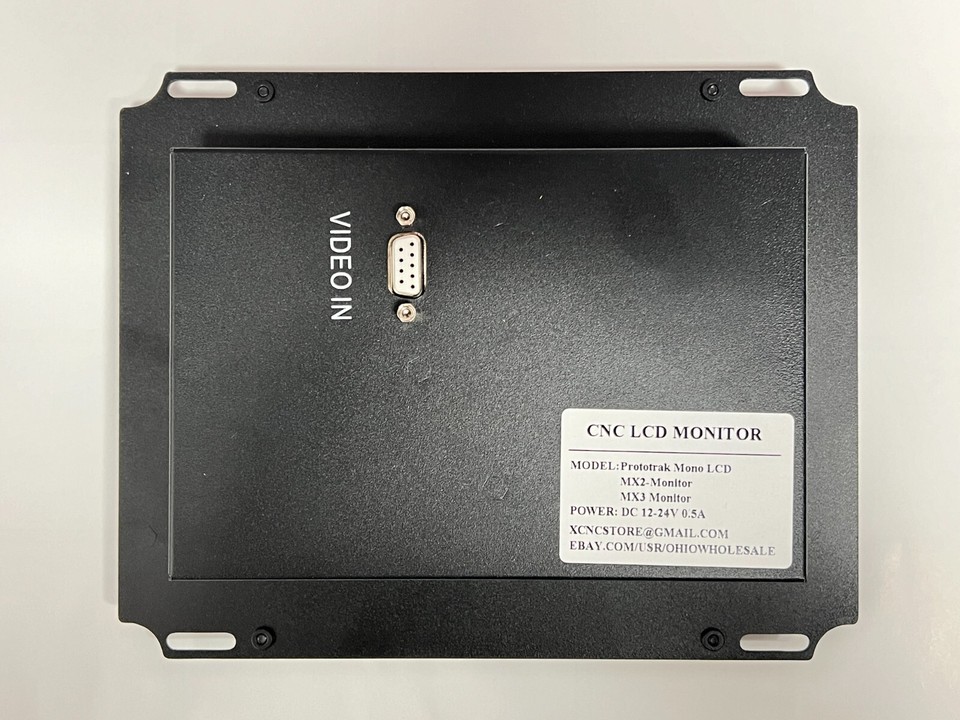DIRECT REPLACEMENT LCD MONITOR FOR ProtoTrak CRT MX2 MX3 LX2 LX3 PLUG ...
