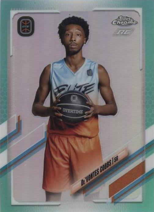 2021-22 Topps Chrome OTE Overtime Elite - De'Vontes Cobbs #17 Aqua ...