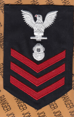 USN Navy E-6 DIVER PO-1 Petty Officer First Class Rate patch | eBay