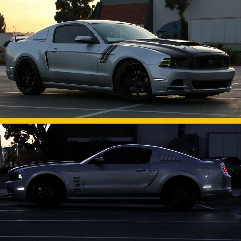 4pcs 2-Row LED Front Rear Side Fender Marker Light Lamp For Ford ...