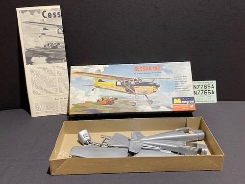 1965 Monogram Cessna 180 PA123/100 Airplane Model Kit Complete | eBay
